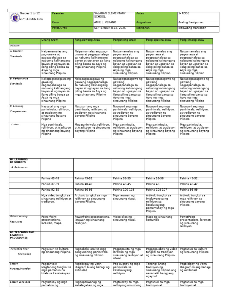 Ap 5 Q2 Week 2 | PDF