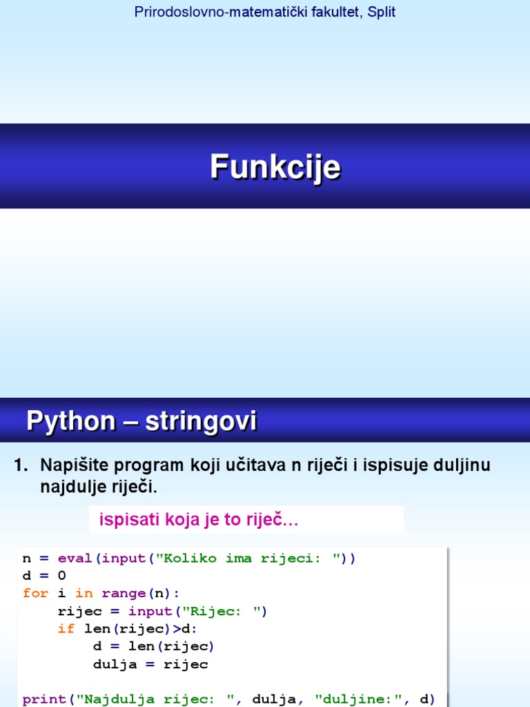 05 Vjezbe Funkcije Potprogrami v2 | PDF