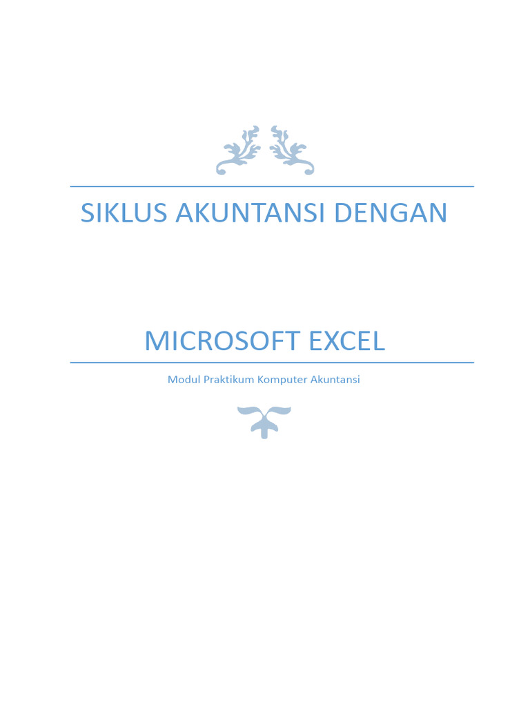 Siklus Akuntansi dengan Excel | PDF