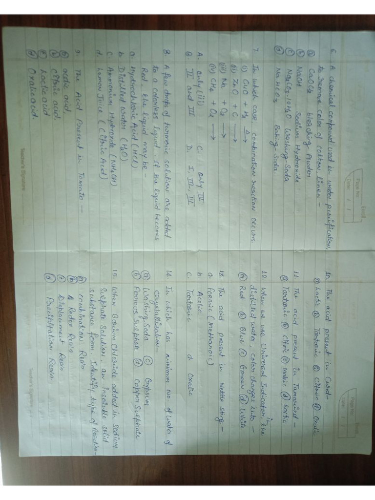 Science Important Questions - 1 | PDF