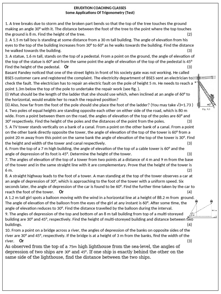 Trigonometry Applications in Real Life | PDF