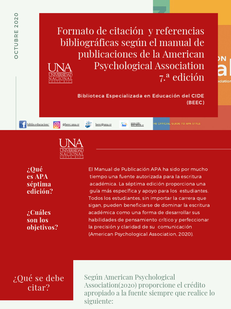 Resumen APA 7 | PDF | Estilo apa | Traducciones