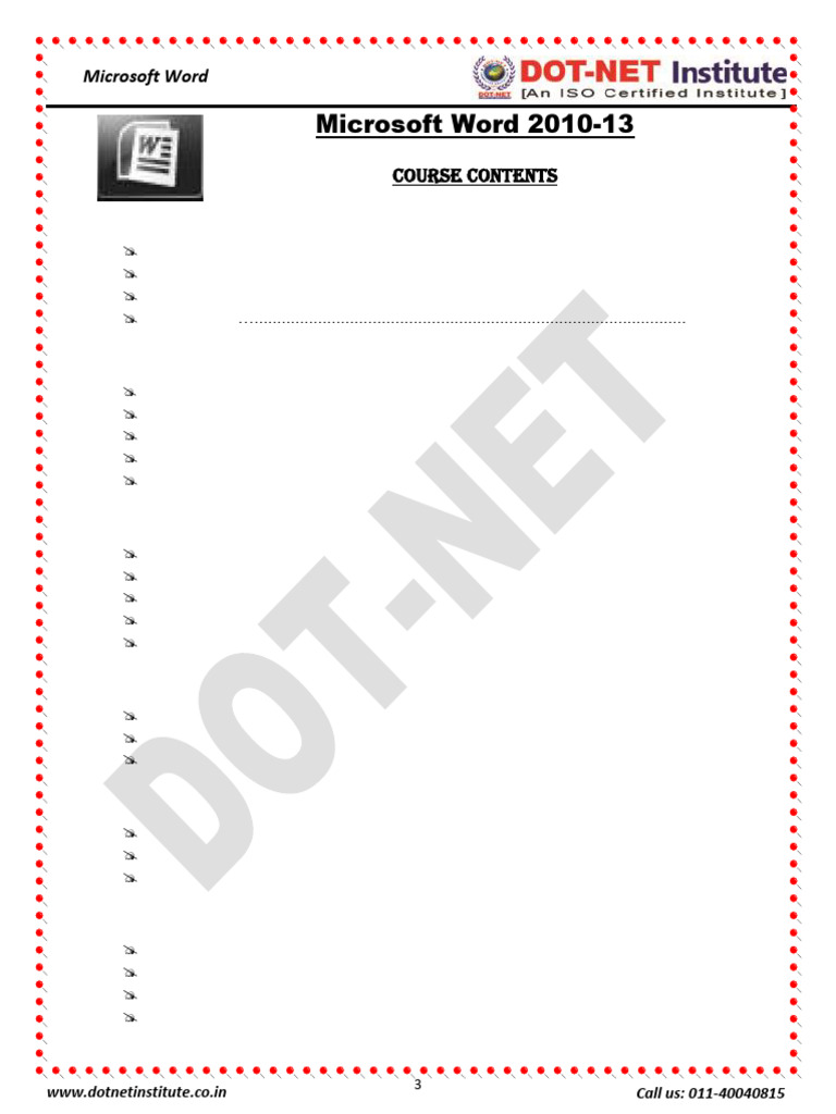 Complete Notes MS Word 2020 21 Pages Deleted | PDF | Microsoft Word ...