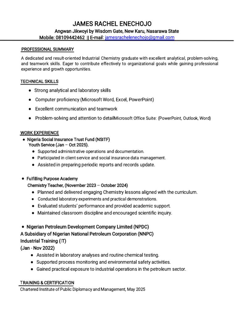 James Rachel CV ..Word D.occc | PDF