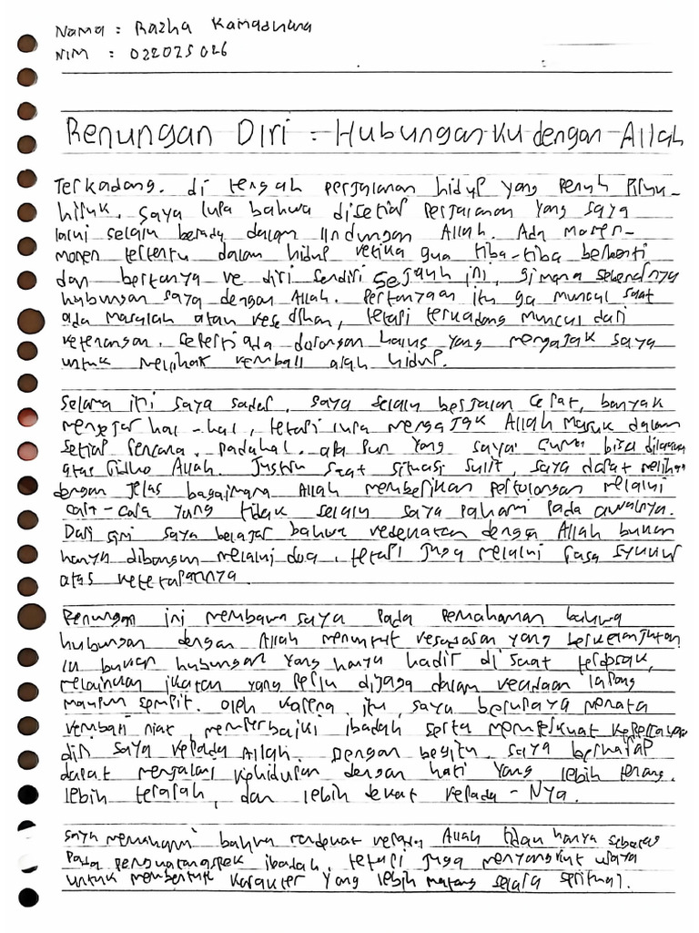 Renungan Razha Ramadhana | PDF