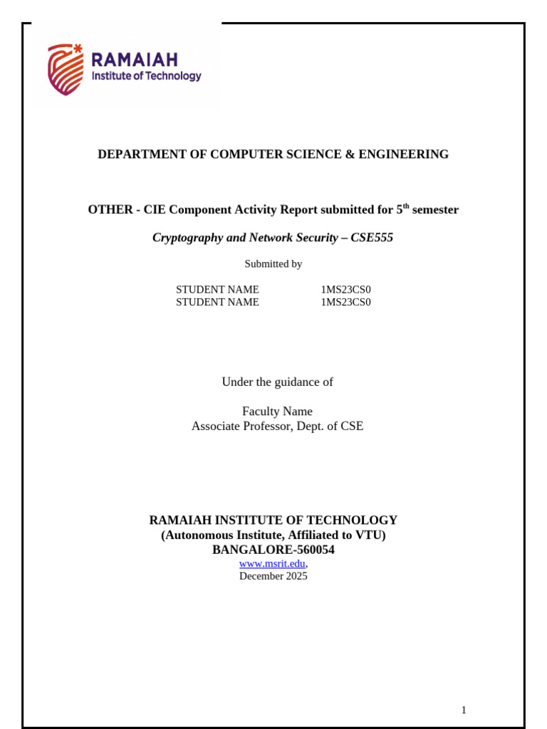 CIE Report: Cryptography Tools Demo | PDF