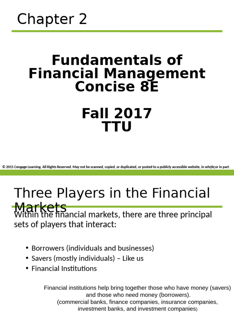 Financial Management Basics and Institutions | PDF | Exchange Traded ...