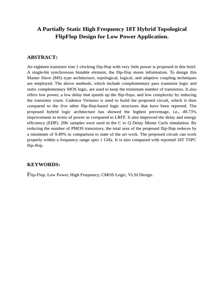 Project 89 | PDF | Hardware Description Language | Integrated Circuit