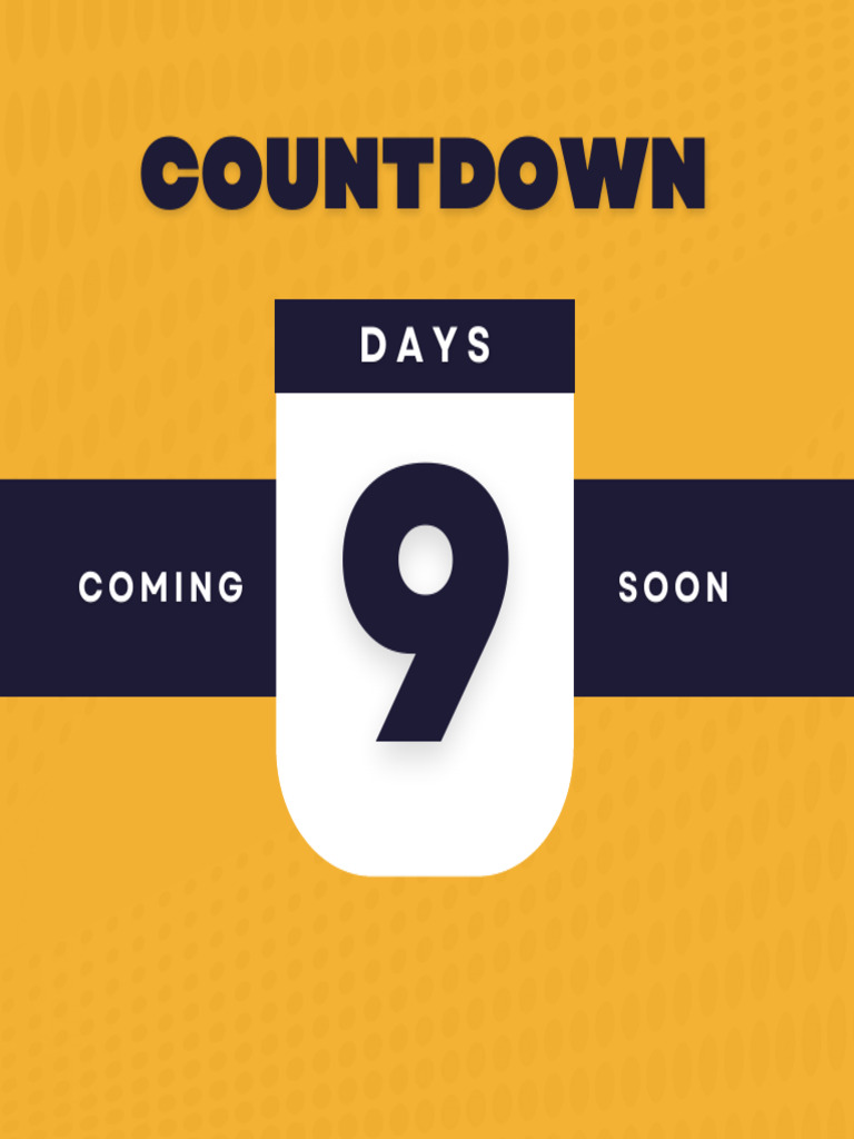 Blue Orange Simple Countdown Days Instagram Post | PDF