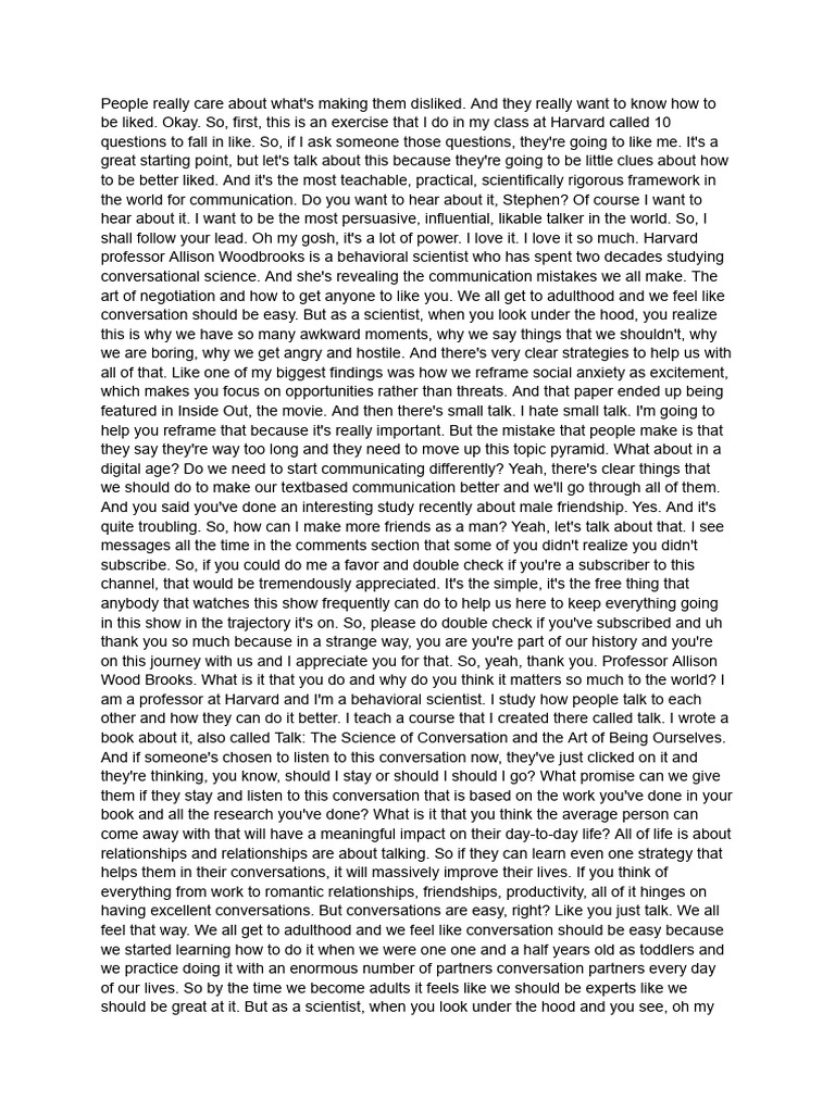 DOAC - Behavioral Scientist - Communication | PDF | Anxiety | Negotiation