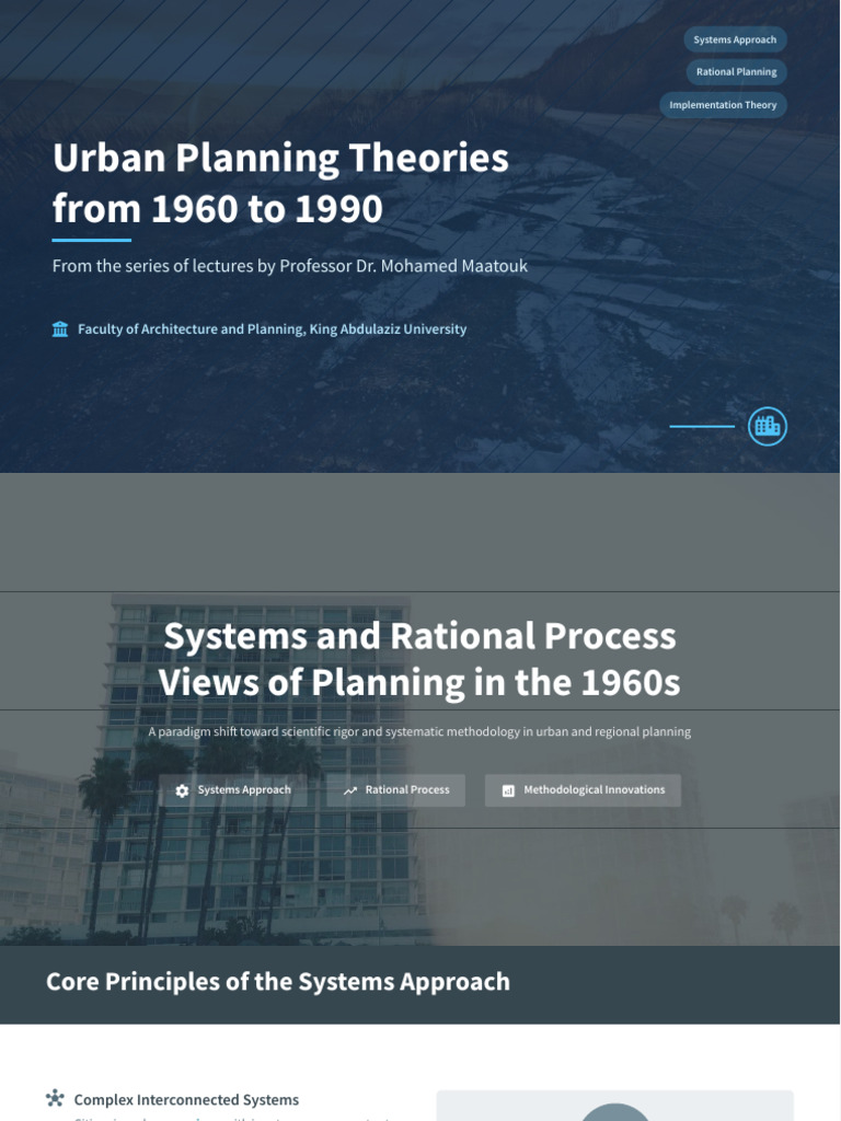 4_Lecture 6_Planning Theories From 1960 to 1990 (2) | PDF | System | Theory