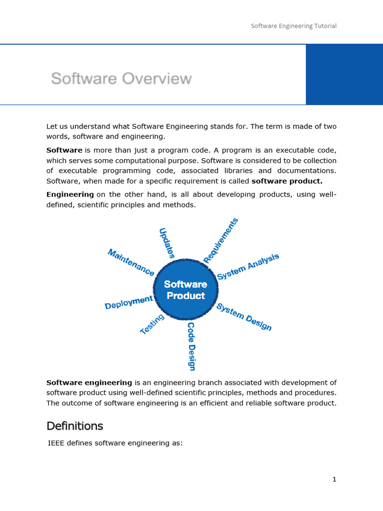 Software Engineering Intro | PDF | Software | Computer Programming