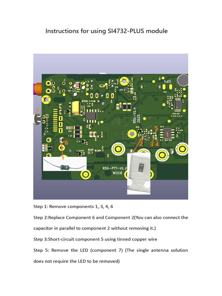 SI4732-PLUS Module Modification Guide | PDF