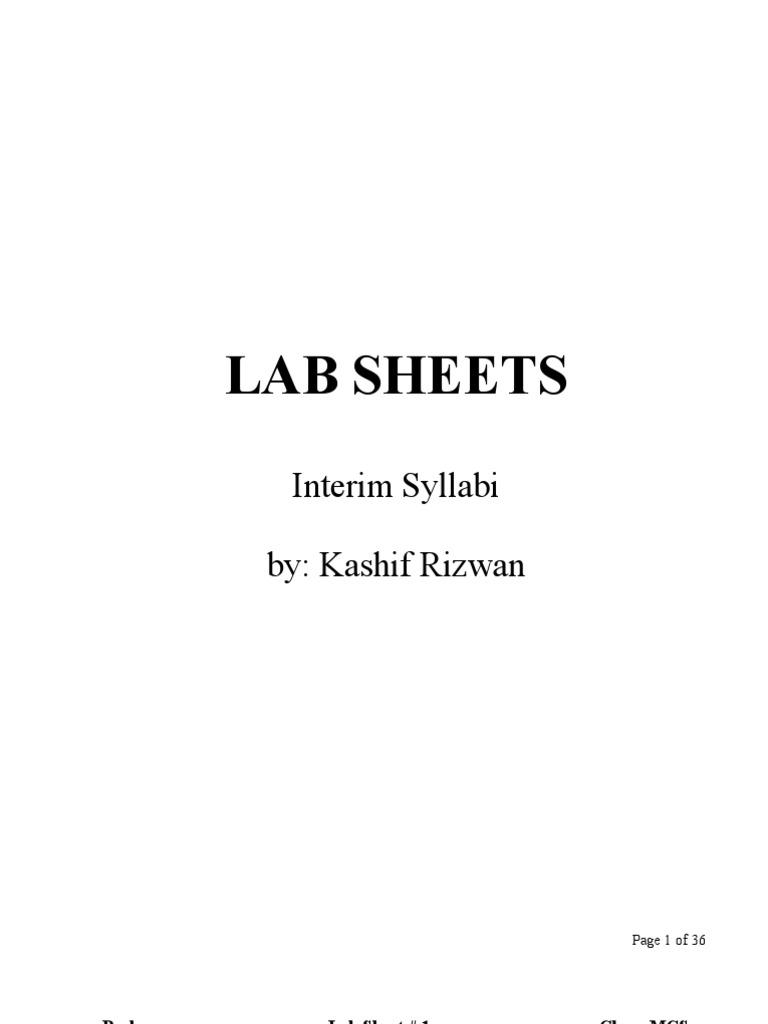 Prolog Lab Sheets | PDF | Logic | First Order Logic
