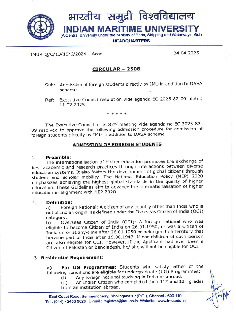 Circular 2508 24042025 | PDF
