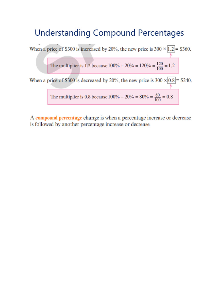 Understanding Compound Percentages | PDF