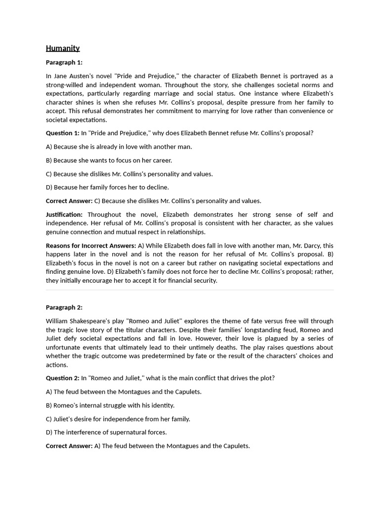 1.1-Command of Evidence - Textual - Humanity | PDF | Pride And ...