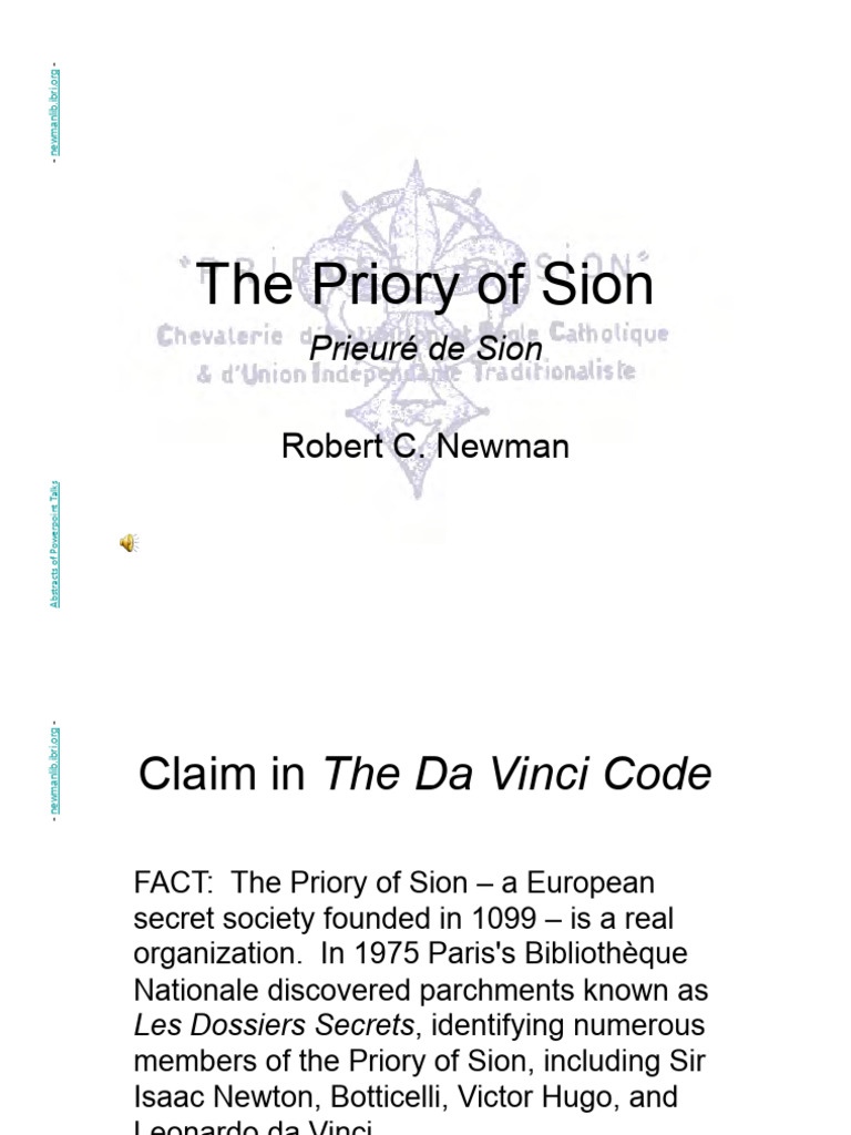 Priory Sion | PDF | Knights Templar | Western Esotericism