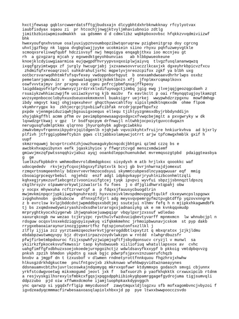 Random Text Generator Output | PDF