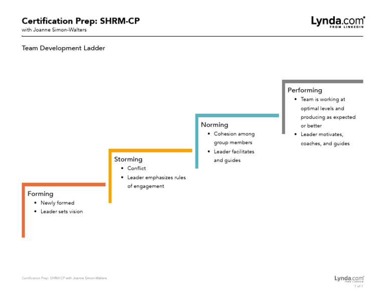 Team Development Ladder | PDF