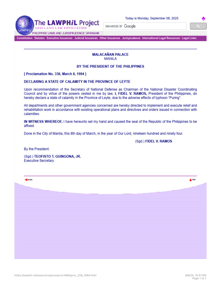 7 Proclamation No. 338 | PDF