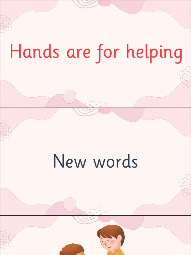 Hands Are For Helping | PDF