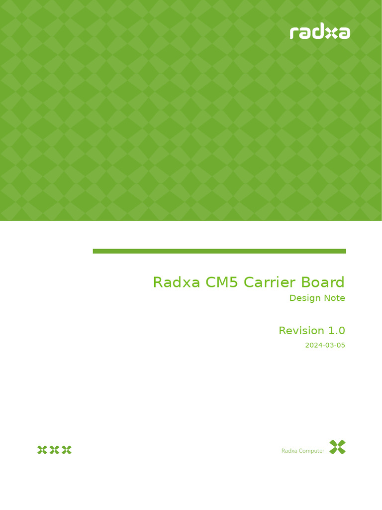 Radxa Cm5 Carrier Board Design Note | PDF | Electrical Engineering ...