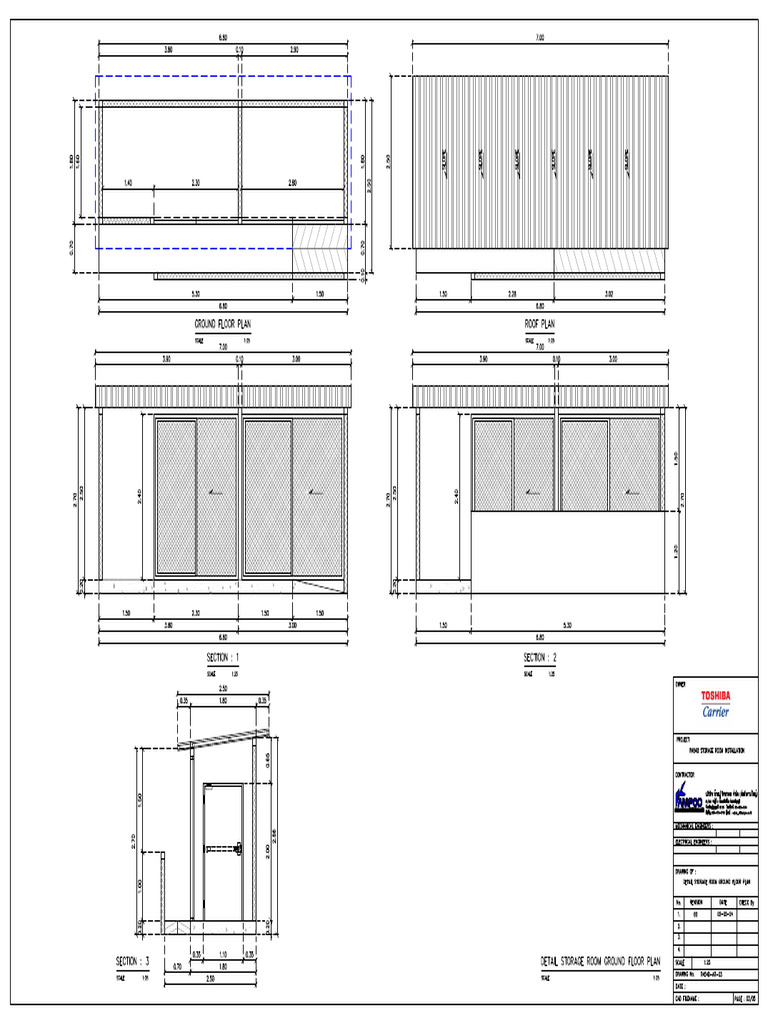 R454b-Ar-03 Detail Storage Room Ground Floor Plan | PDF