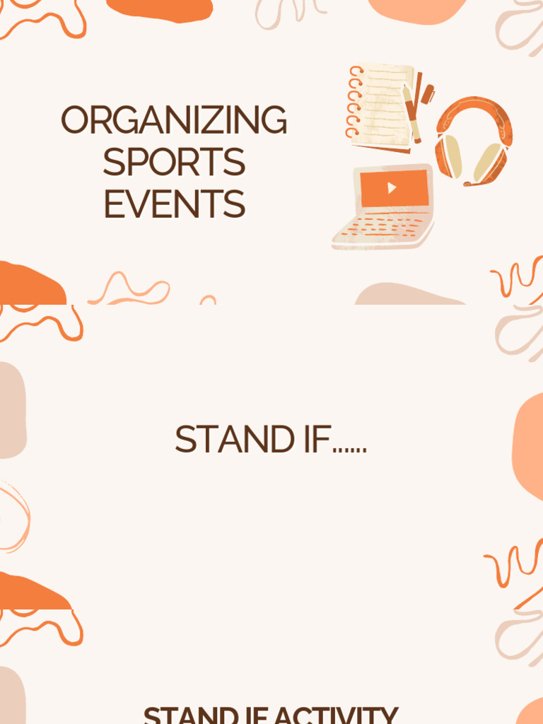 Organizing School Sports Events Guide | PDF | Physical Fitness