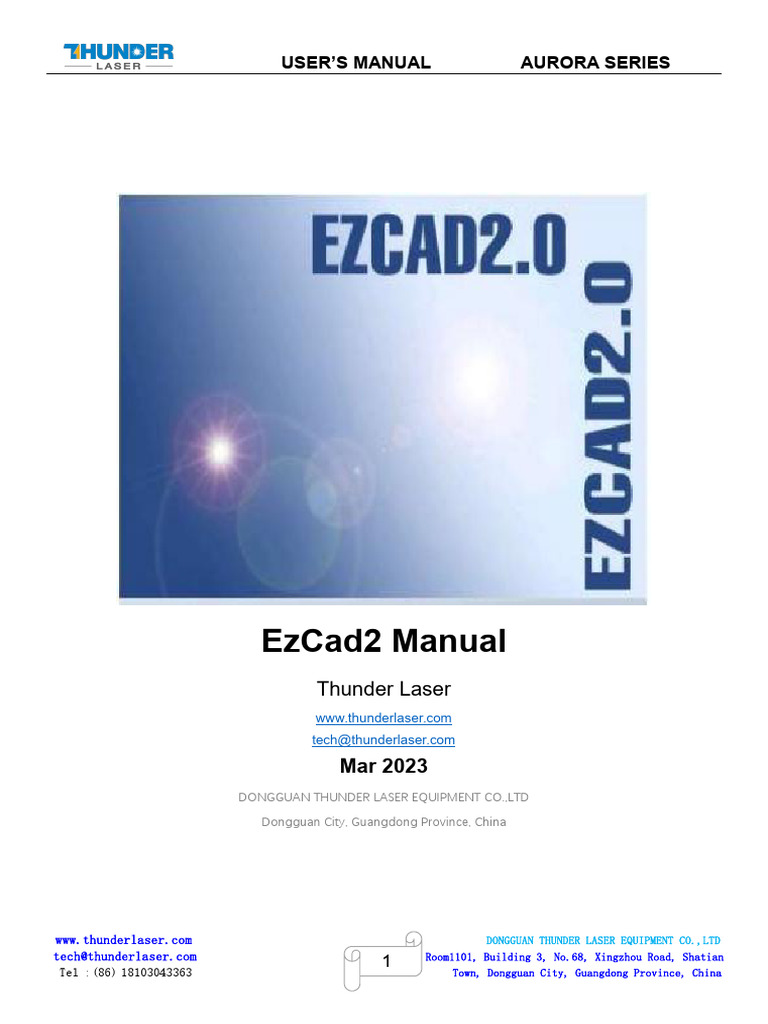 EzCad2 Manual | PDF | Computer File | Image Scanner