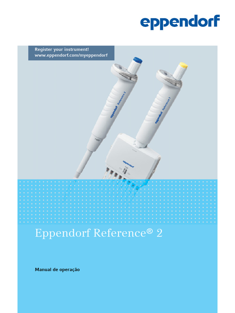 Manual de Operação Eppendorf Reference 2 | PDF | Pistão