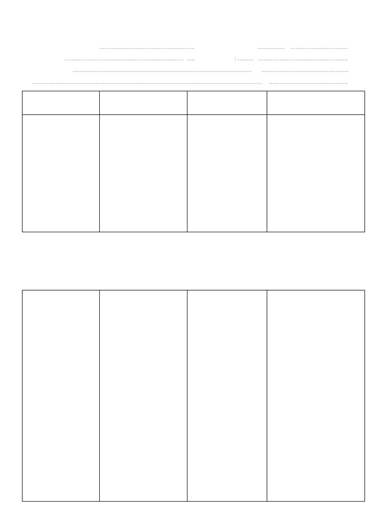 Blank Individual Workplan | PDF
