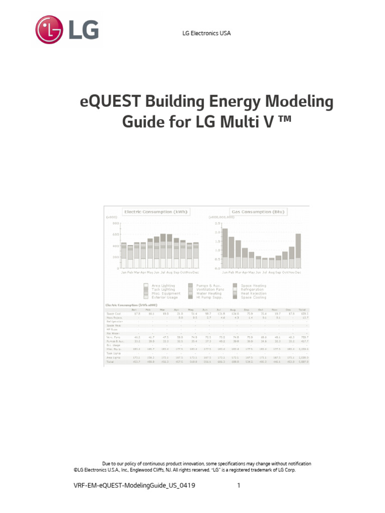 eQUEST Modeling Guide for LG Multi V | PDF | Directory (Computing ...