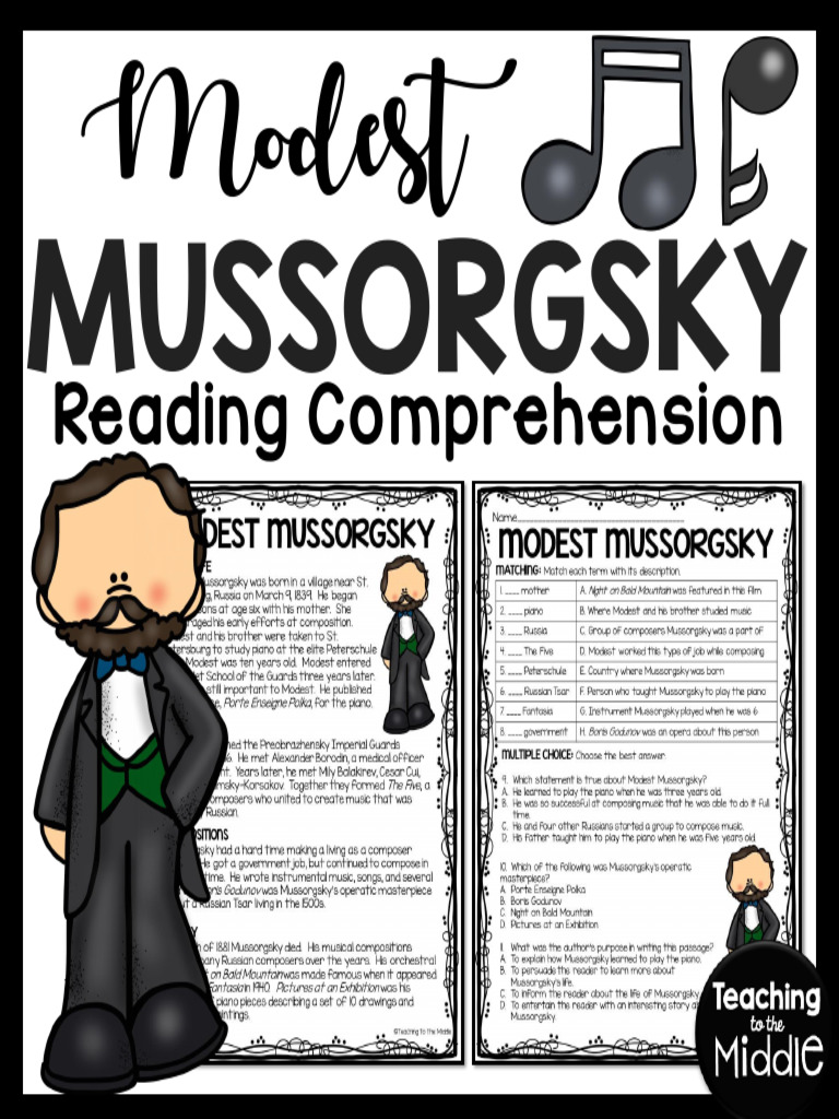 Modest Mussorgsky Preview | PDF