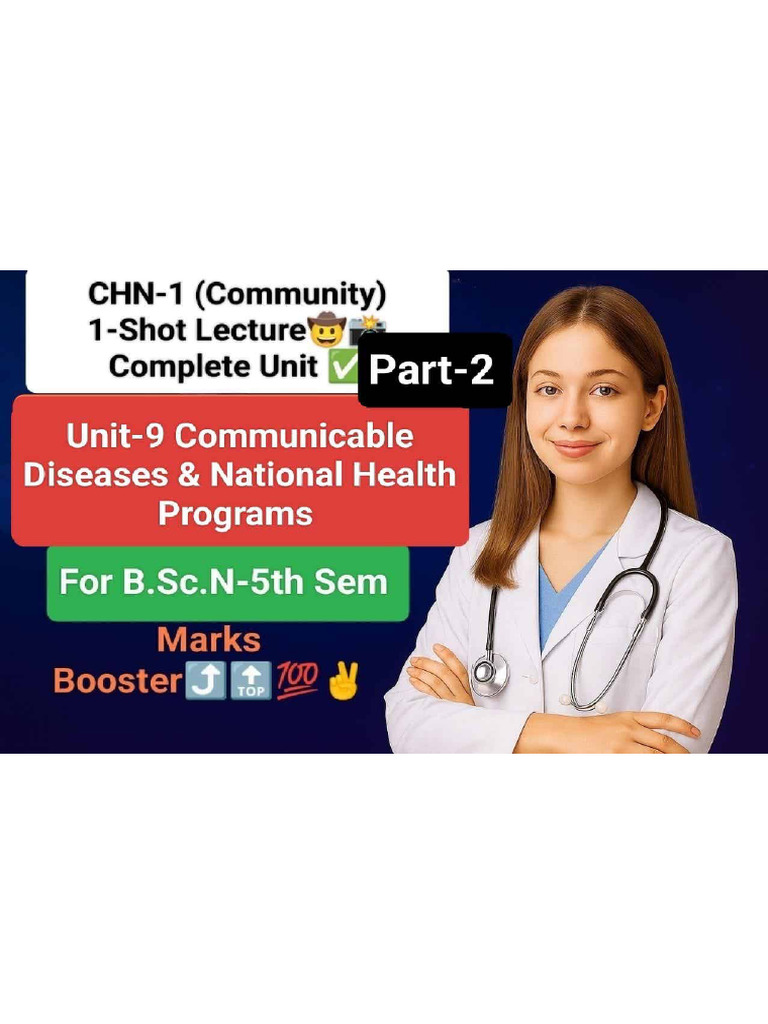 Unit 9 (Part 2) CHN 1(Community) | PDF