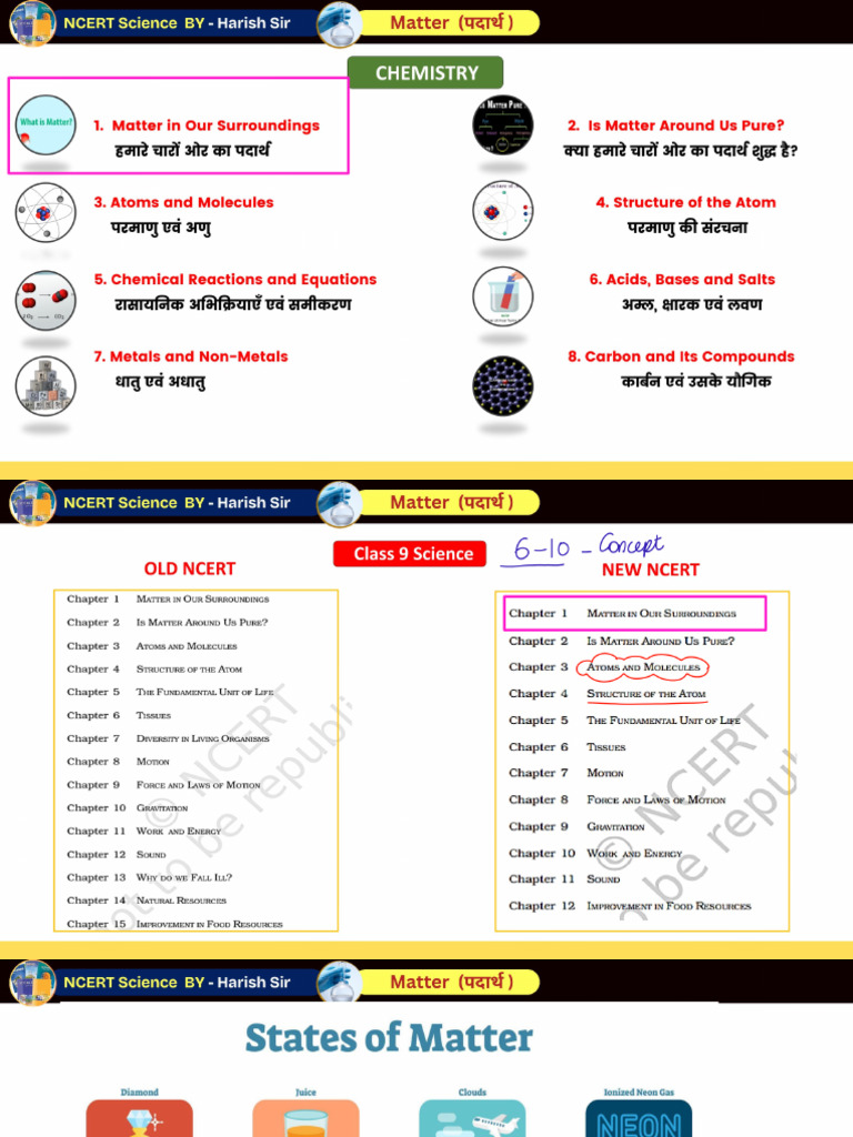 Matter Class PDF | PDF