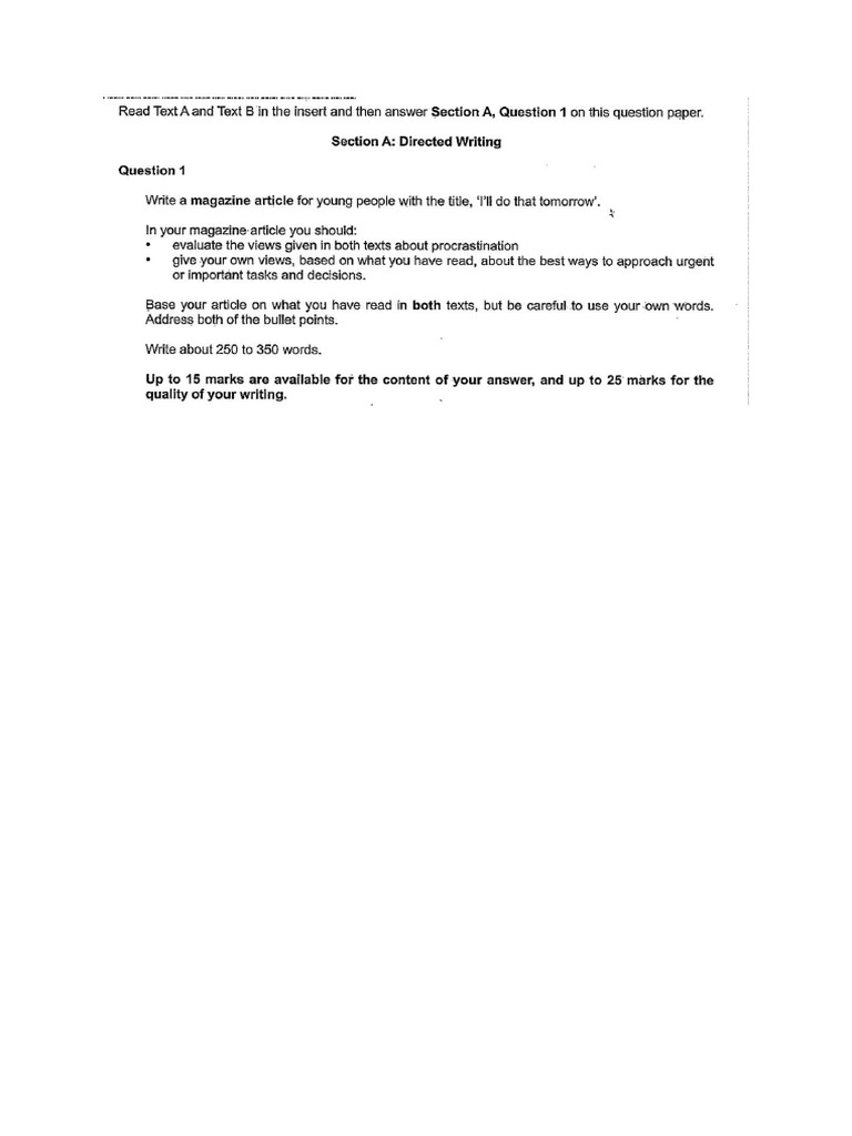 Question 1 - Magazine Article | PDF