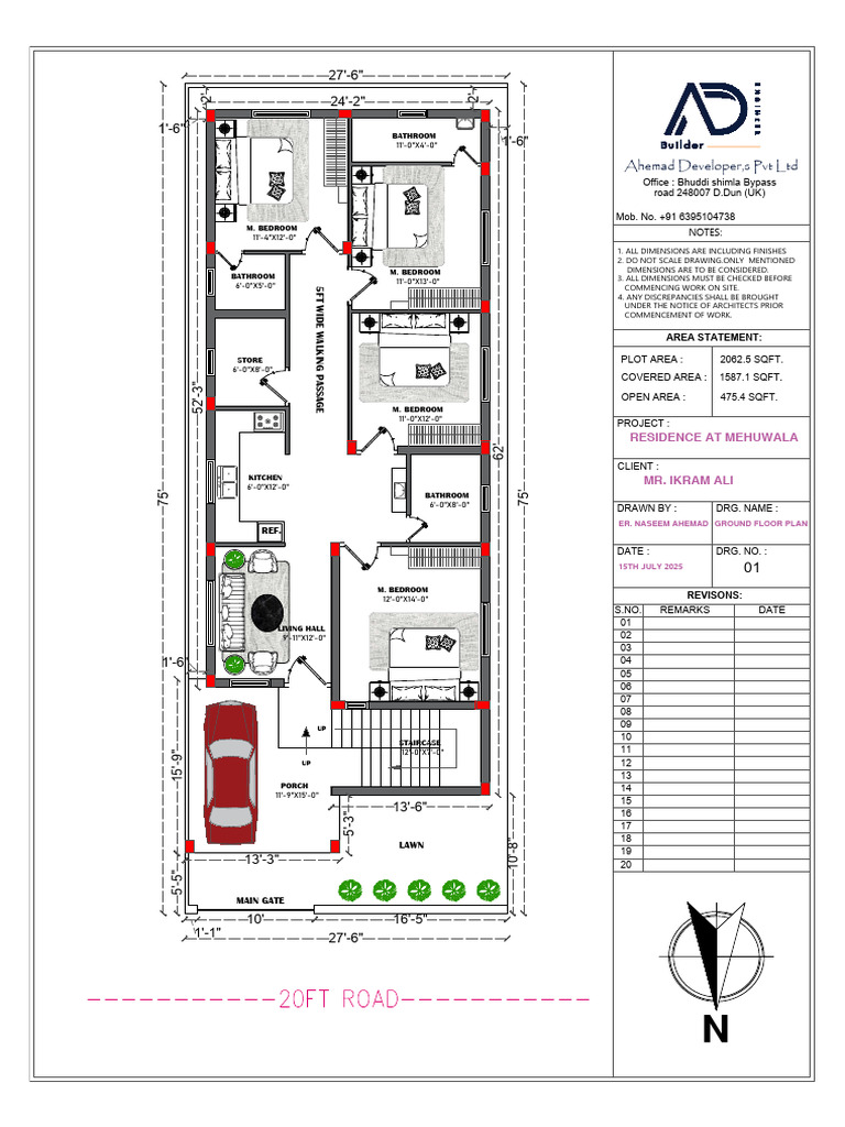 Ground Floor Plan For MR - Ikram Ali 15TH July 2025 | PDF