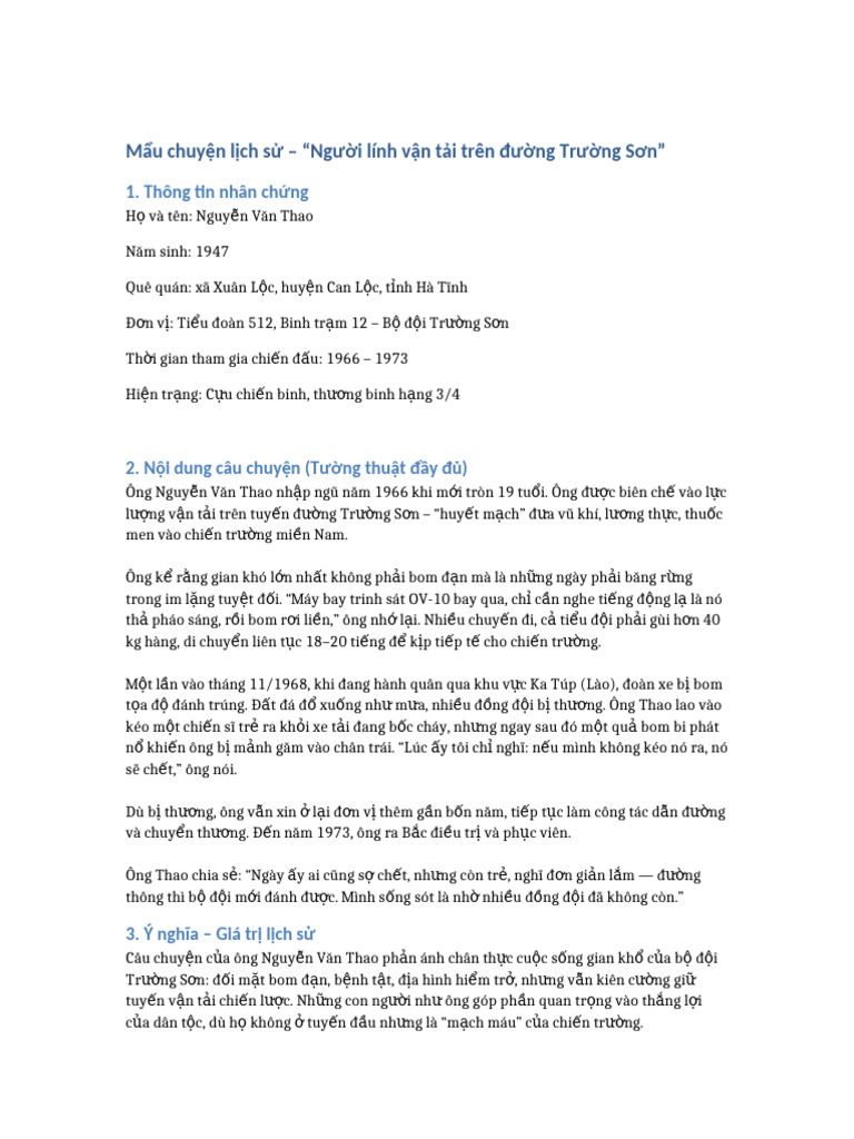 Cau Chuyen Thoi Hoa Lua | PDF