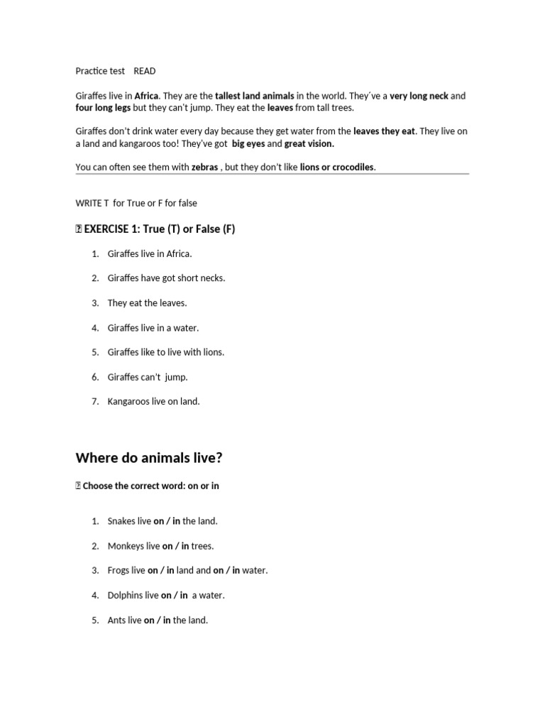 Practice Test!!!! | PDF