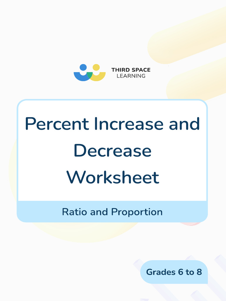 Percent Increase and Decrease Worksheet | PDF | Prices | Economies