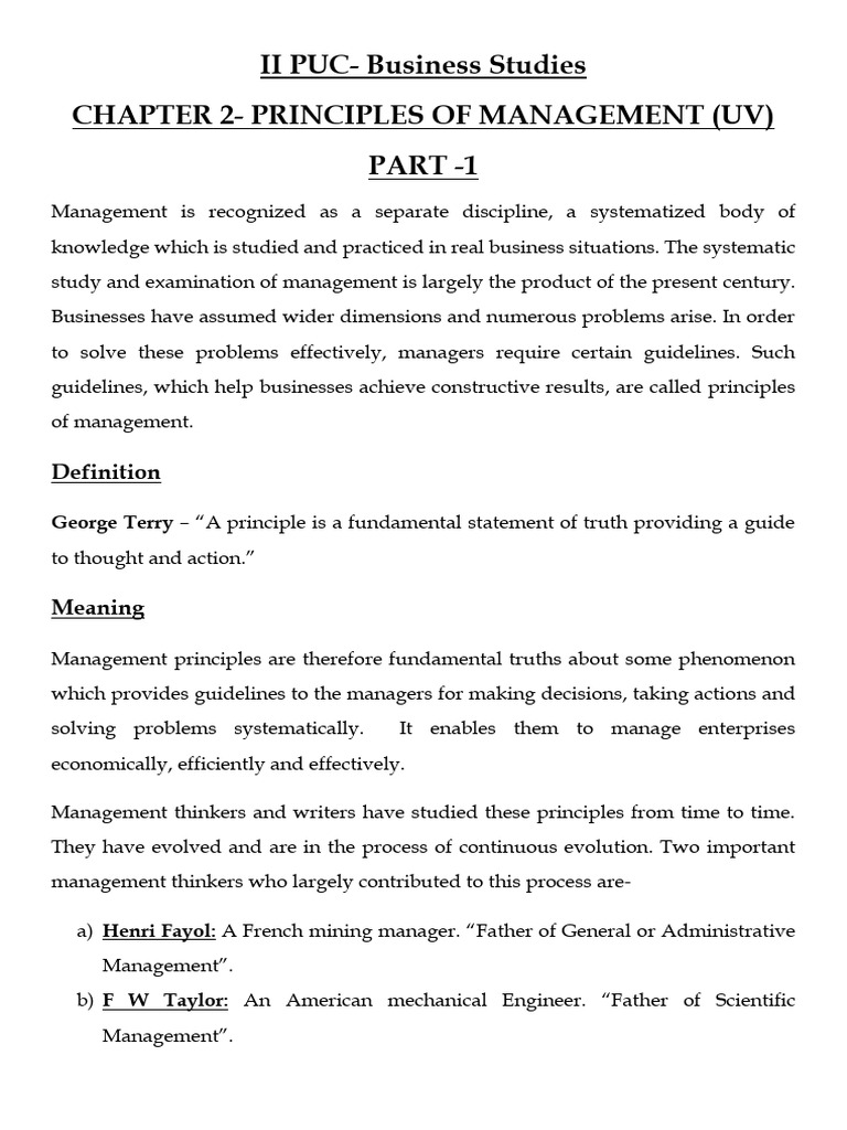 Principles of Management Overview | PDF | Science | Human Behavior