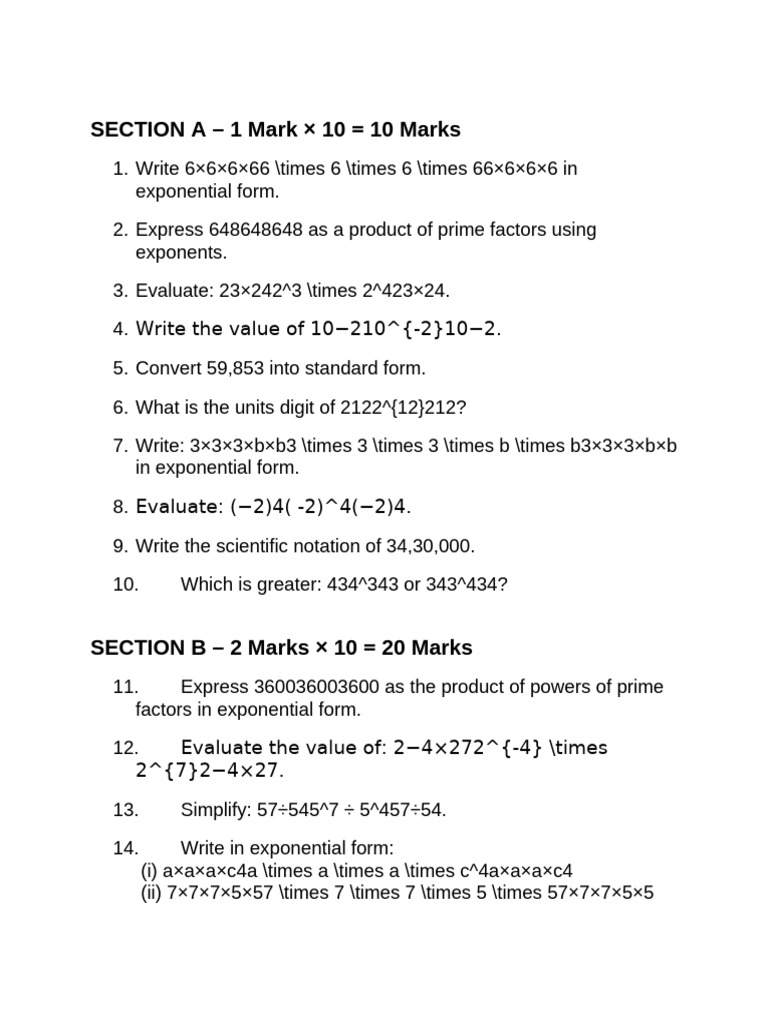 Math (Chapter 2_ Power Play) | PDF | Exponentiation | Numbers
