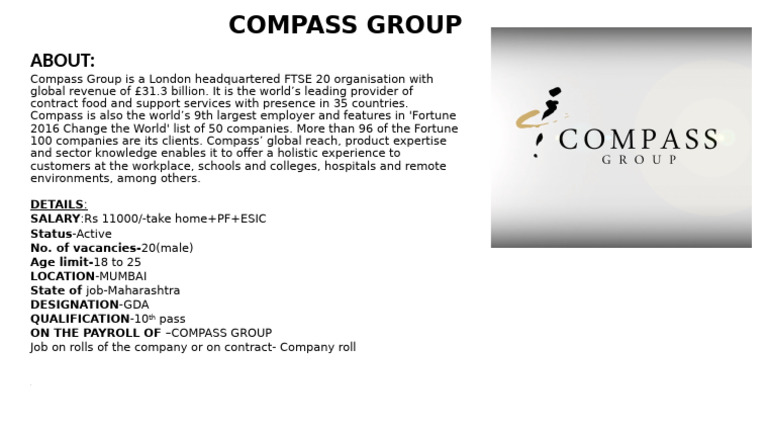 Compass Group 1 | PDF