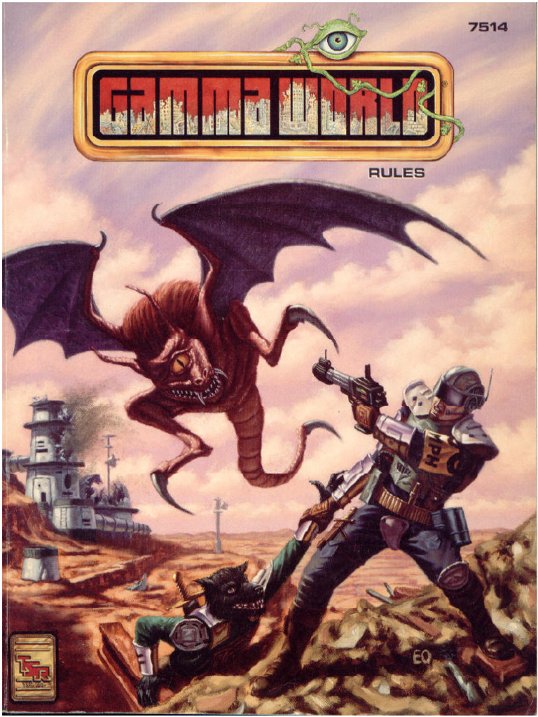 Gamma World Rules 4th Edition TSR 7514 Gamma World Player Character ...