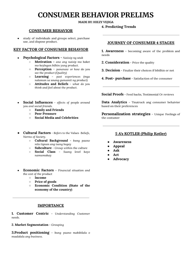 Understanding Consumer Behavior Factors | PDF | Consumer Behaviour ...