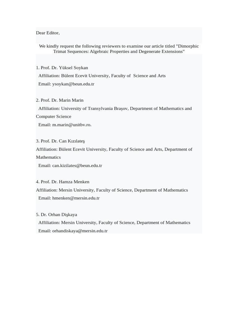 Dear Editor | PDF