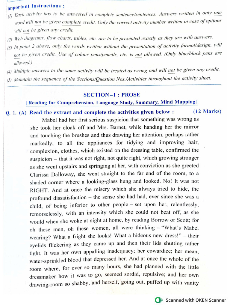 English 12 Q Paper V | PDF