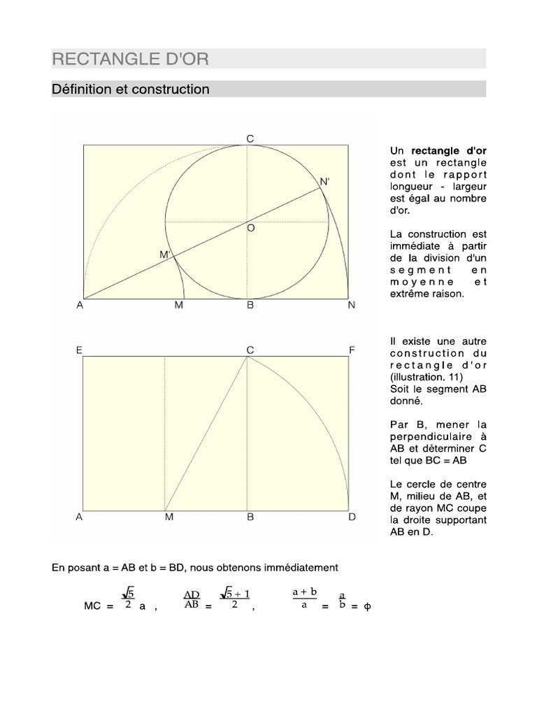 Rectangle Dor | PDF