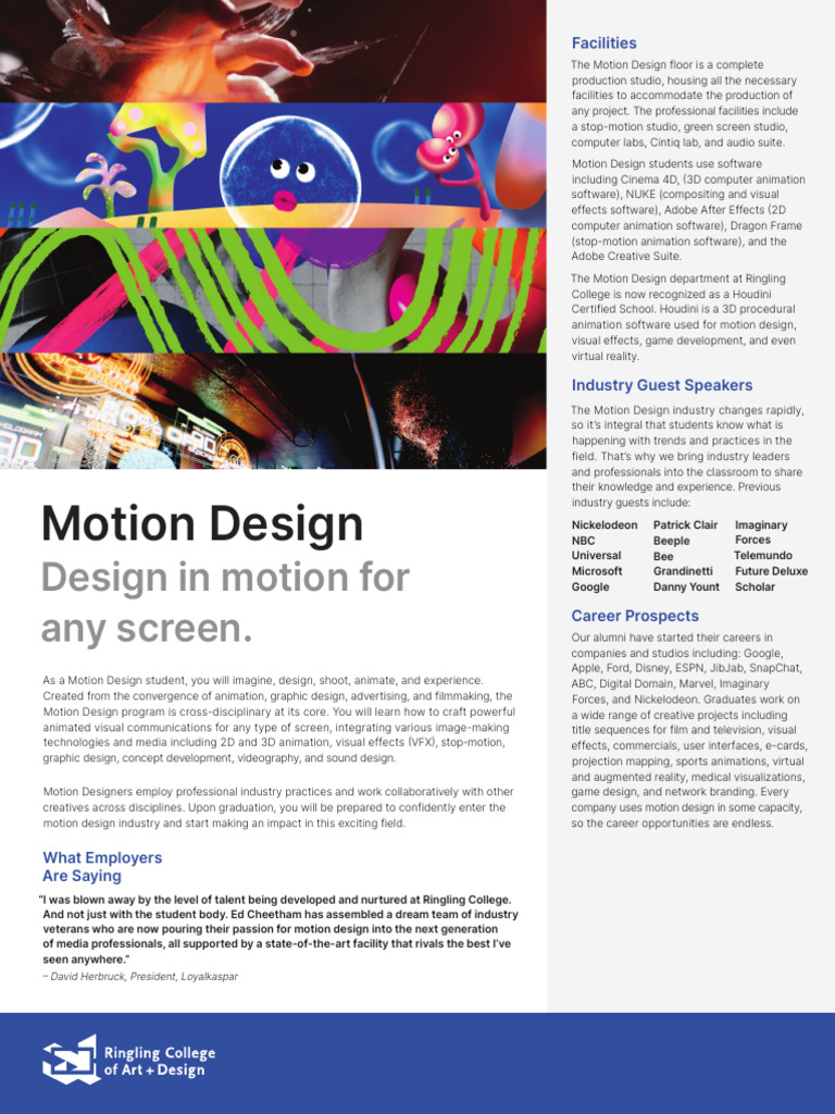 RCI Motion Fall2023 Digital | PDF | Animation | Computer Animation